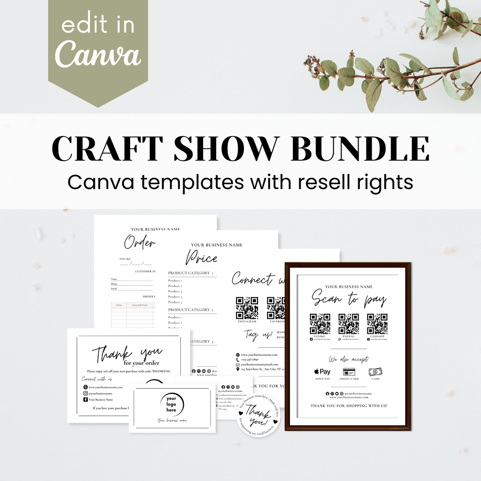 Craft Show Bundle / Small Business Template – purposeplr