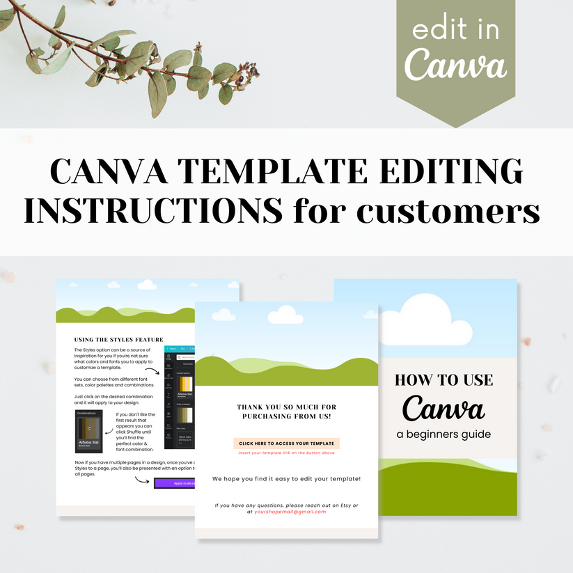 Canva Template Editing Instructions for customers – purposeplr
