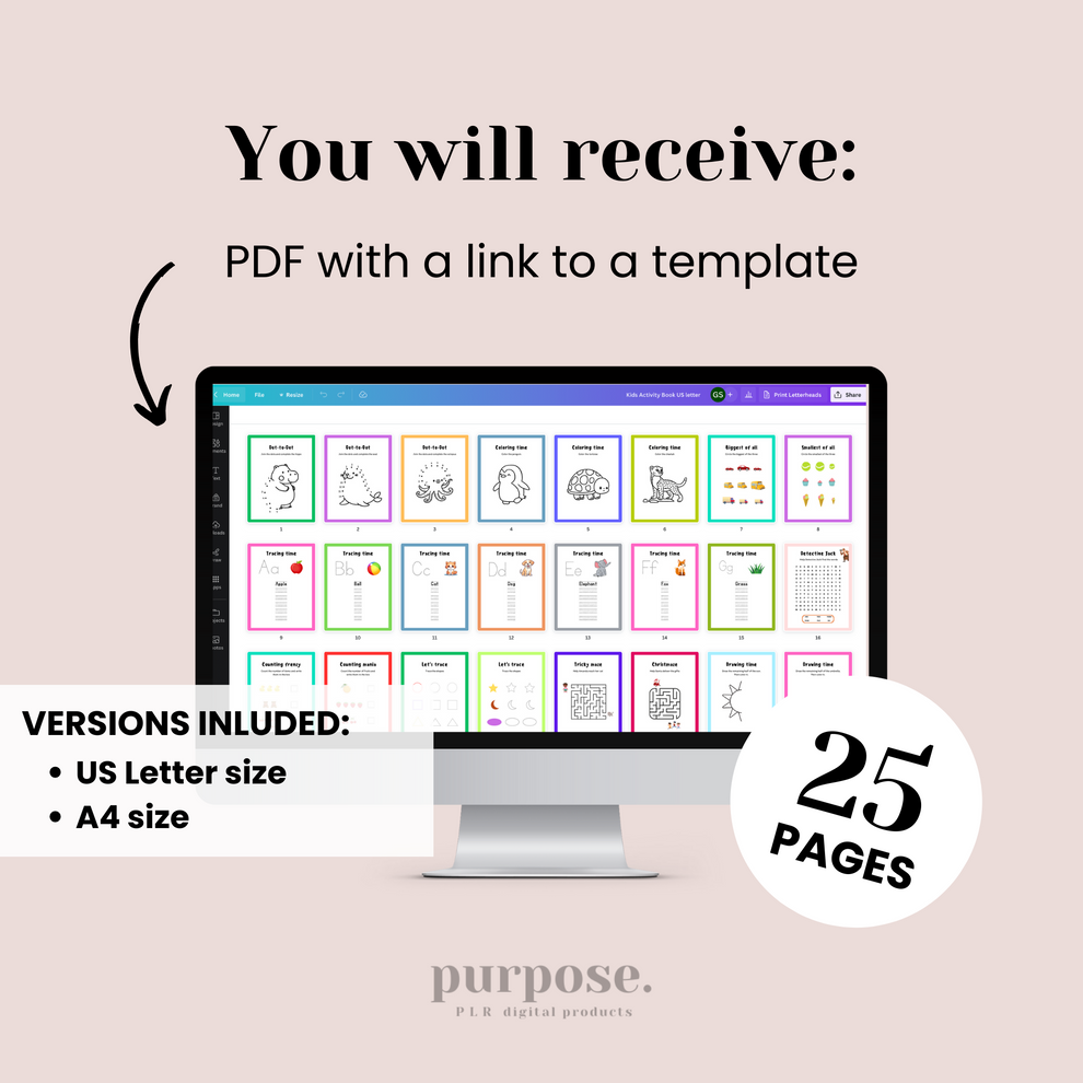 Kids Activity Book Template – purposeplr